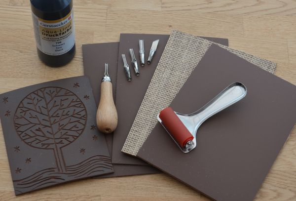 Linogravure | Le petit nuage de Marie